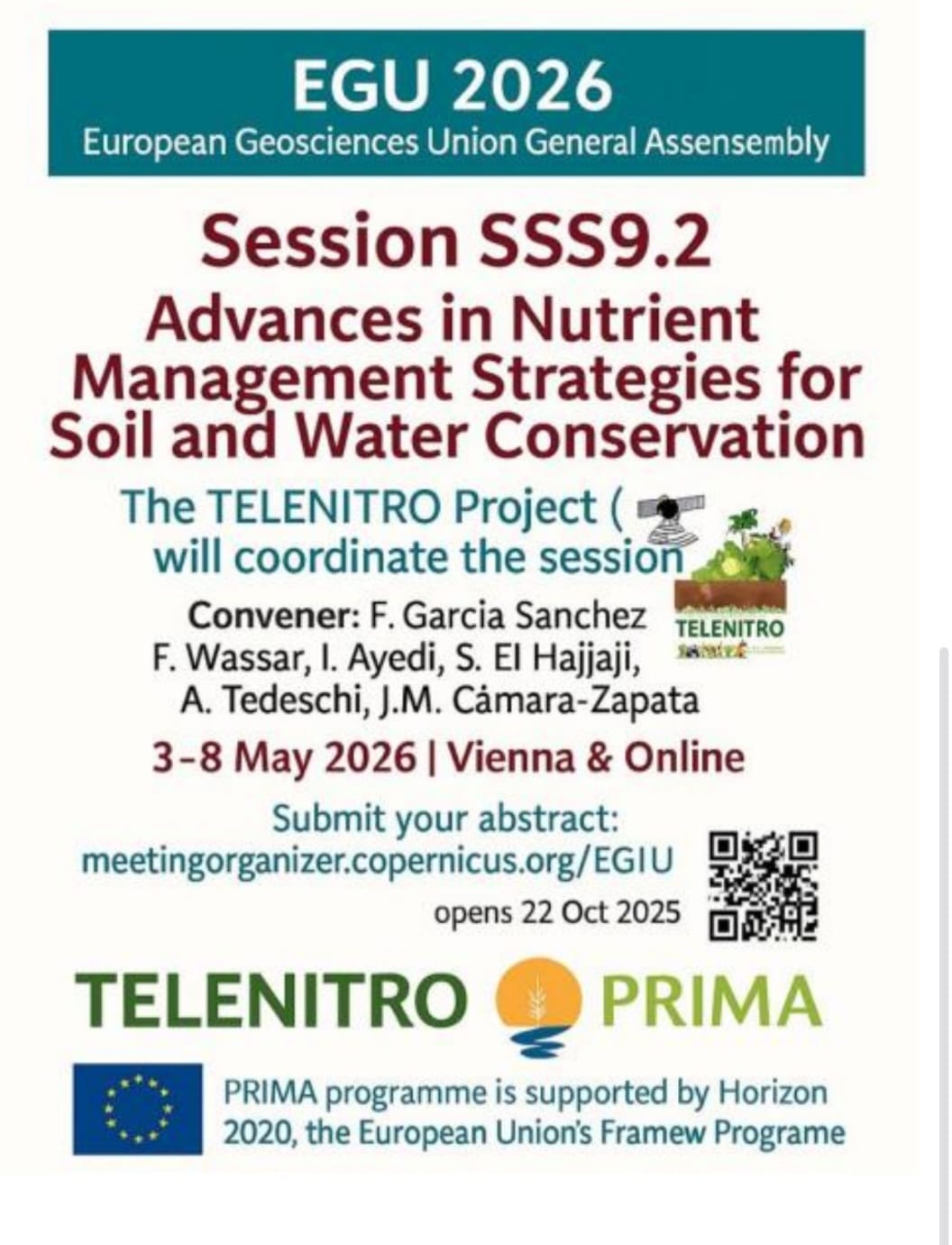 IBBR News: EGU 2026 - GENERAL ASSEMBLY - Vienna , Austria e online |3-8 maggio 2026 - IBBR-CNR